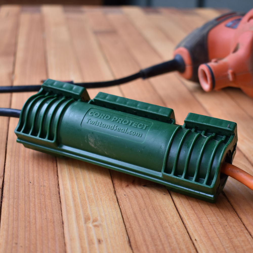Twist and Seal Cord Protect - Outdoor Extension Cord Protector